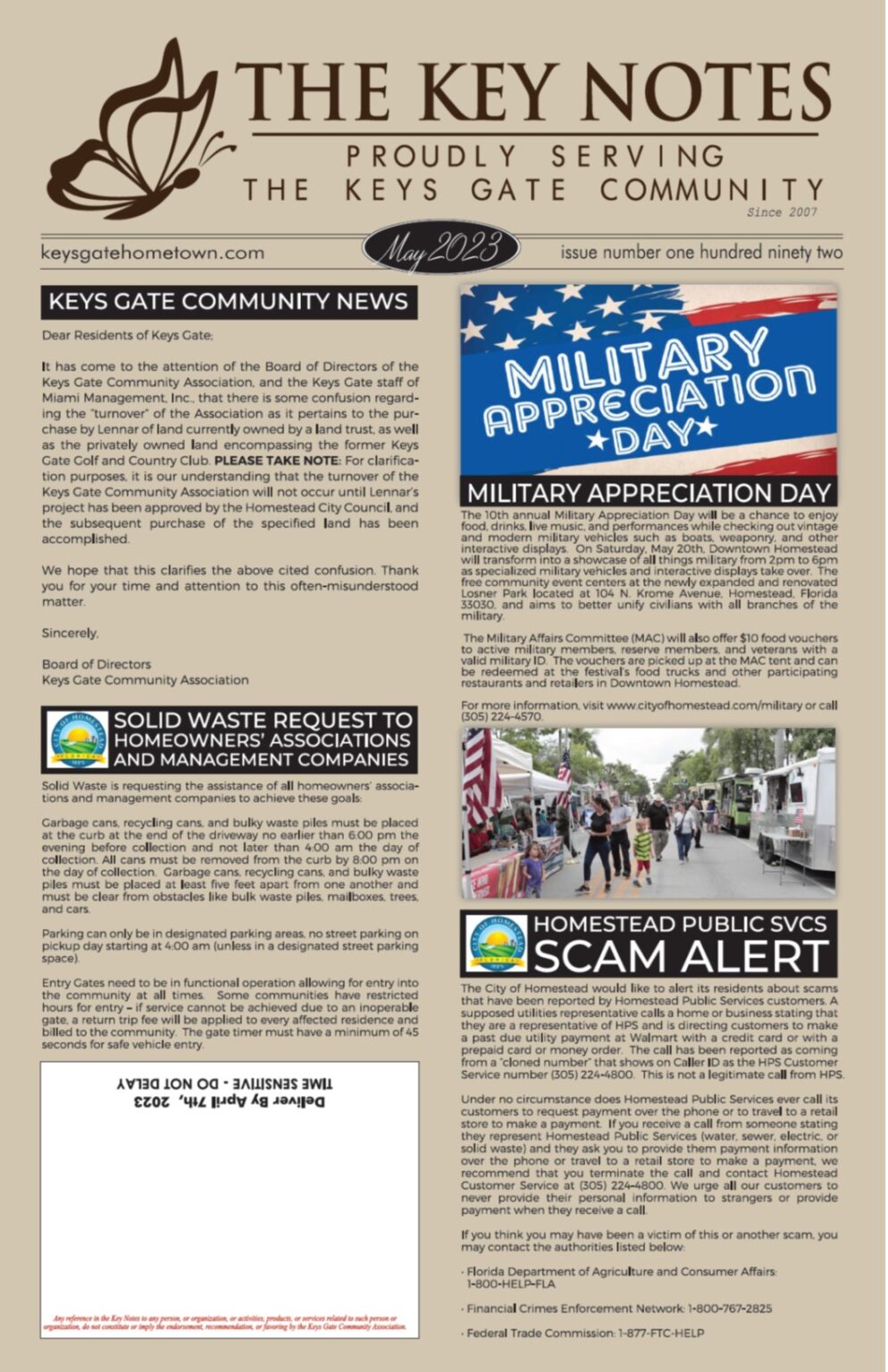 Keys Gate Community Association – Welcome Neighbor